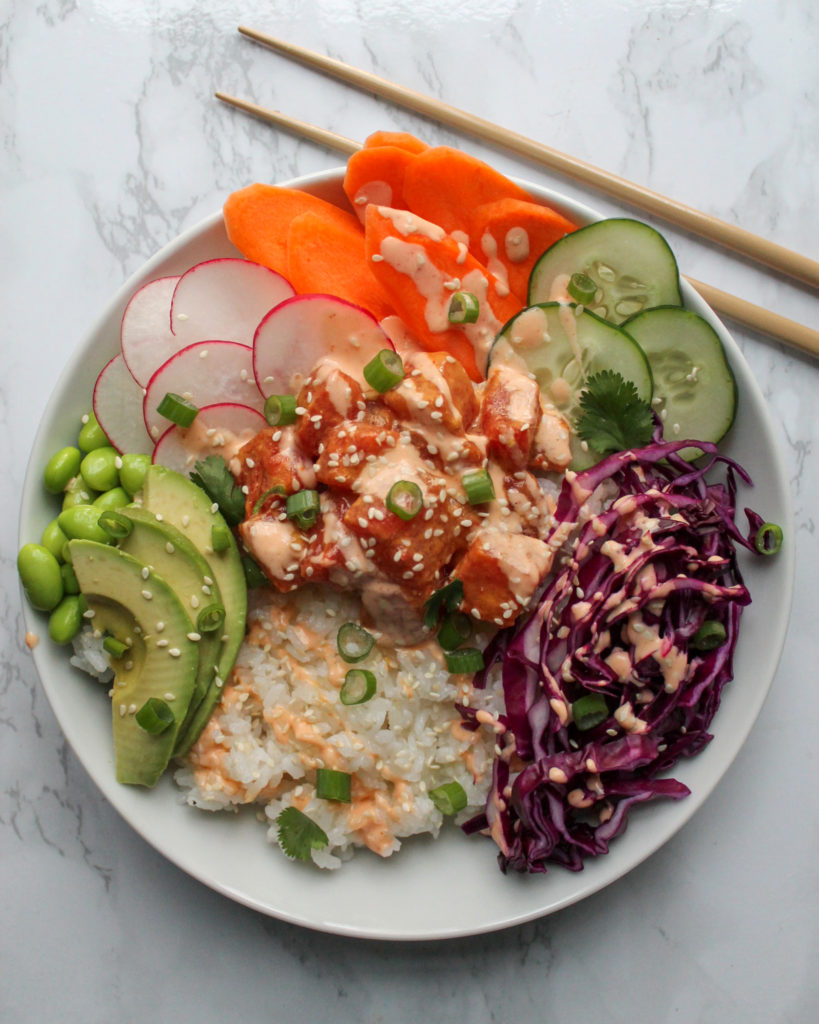 Vegan Watermelon Poke - good natured eats